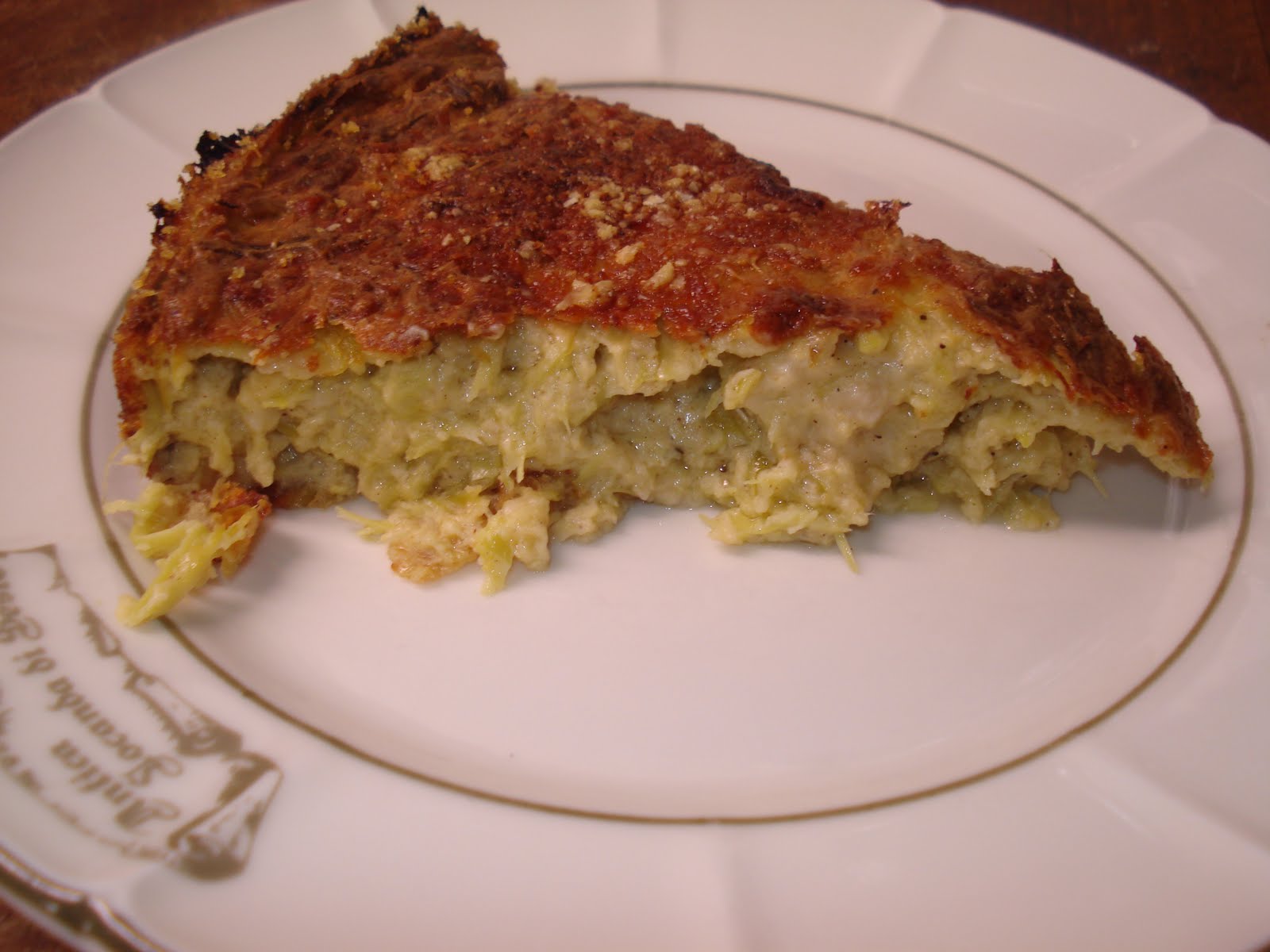 Aurelio Barattini: Cardoons Flan "Sformato di Cardoni"