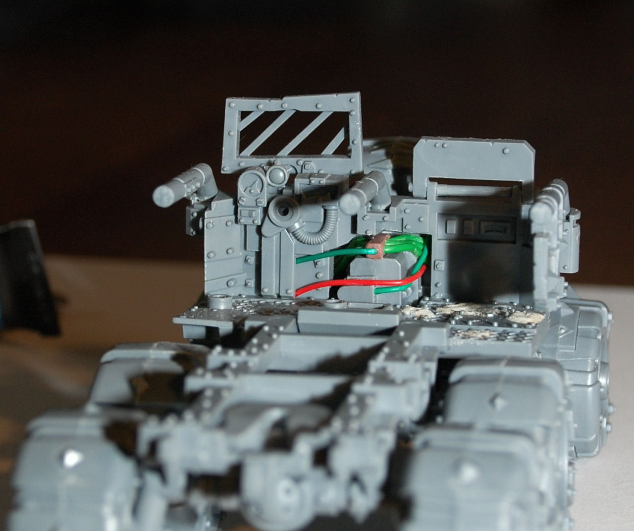 Andy's blog: 40K: Ork Trukk building part 3, the Engine