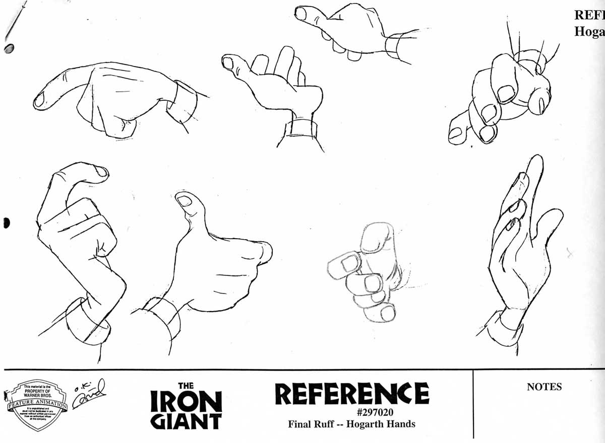 Character and Creature Design Notes: Hand Reference, Part Three