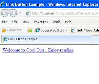 Learn ASP.Net Tutorials: LinkButton Server Control