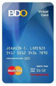 BDO Virtual Card - Get ready to shop online.