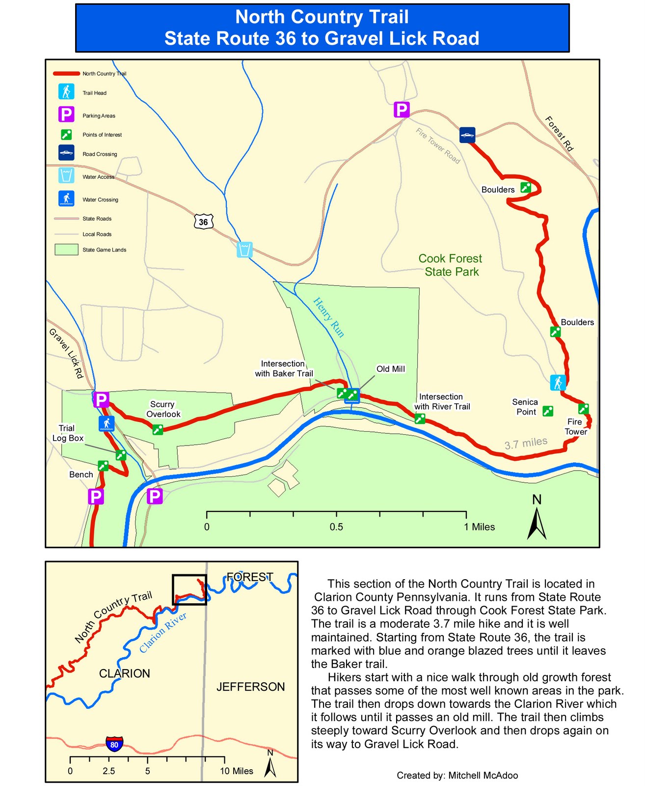 Clarion Chapter - North Country Trail: Clarion NCT Maps