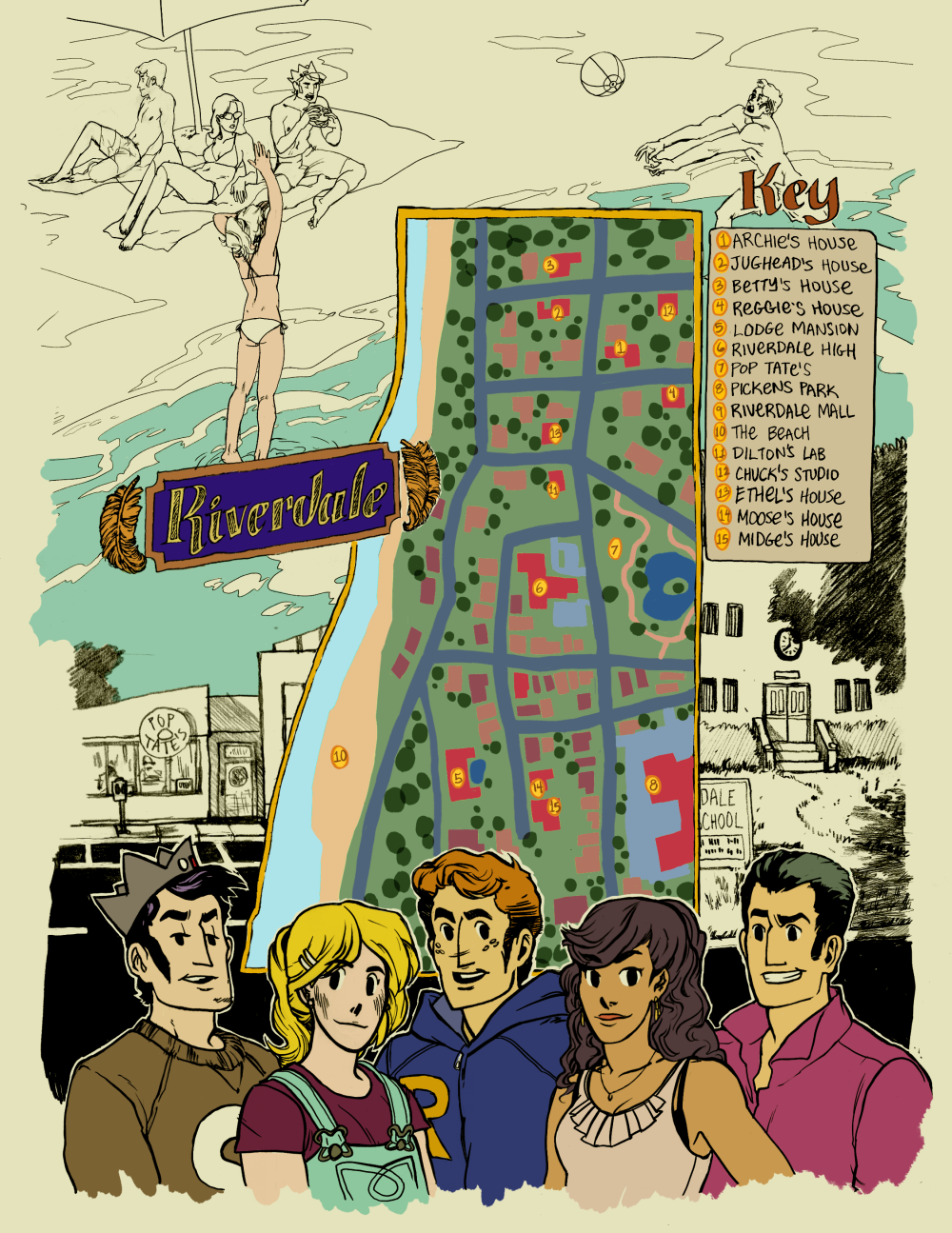 Illustrated Maps: Riverdale
