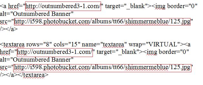 How To Do Banner / Button Coding & Text Links - Outnumbered 3 to 1