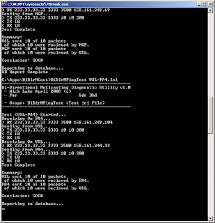 parsecprojects: Bi-Directional Multicast UDP Test Utility (BiDir MPing)