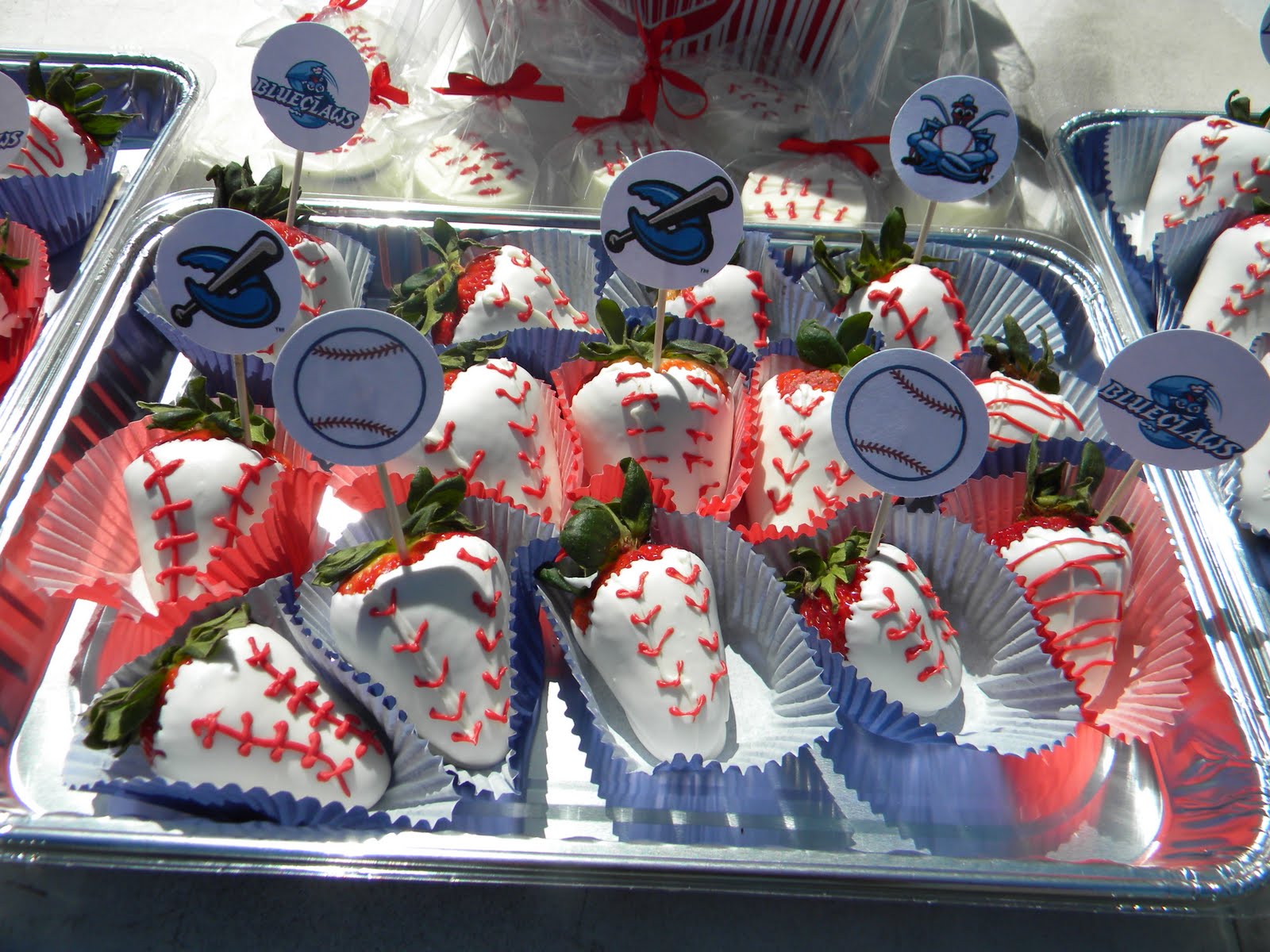 MKR Creations: Baseball Treats! Go Blue Claws!