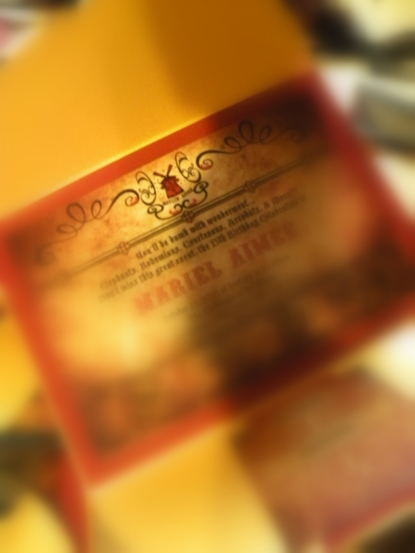MKR Creations: MOULIN ROUGE INVITATIONS