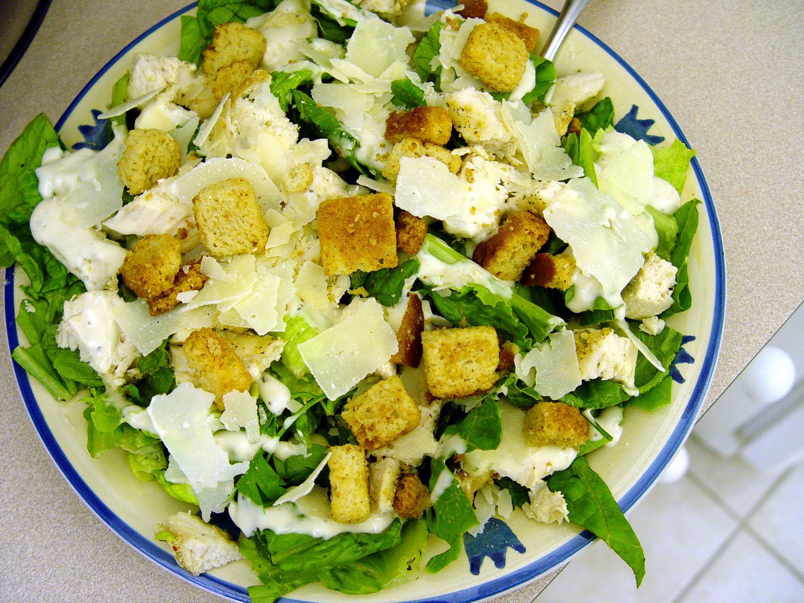 Na Cozinha da Tati: Salada Caesar