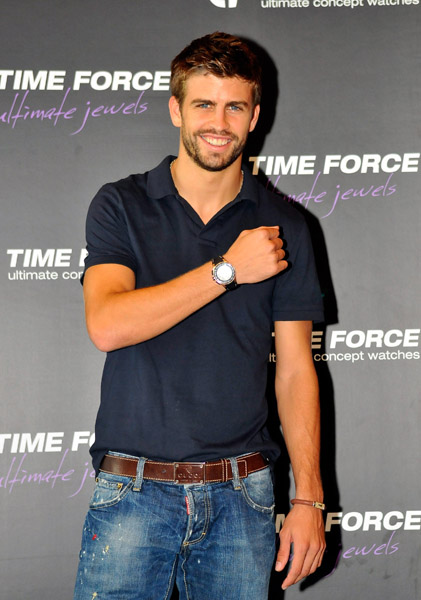 Gerard Pique’s press event for Time Force Watches