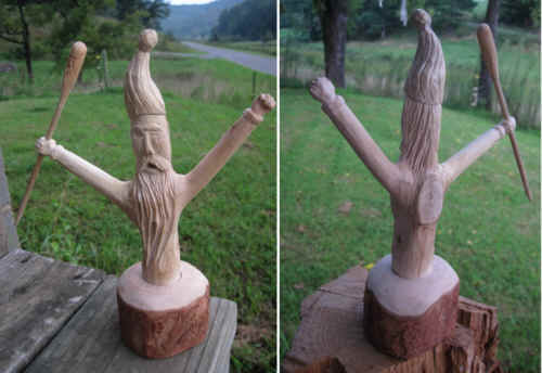 WIP: Forked Branch Carving: Meet "Da Wiz" (Part 1 of 2) | Wood Trails ...
