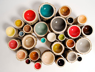 Patrick J. Baglino, Jr. Interior Design: Loyal Loot's Log Bowls.