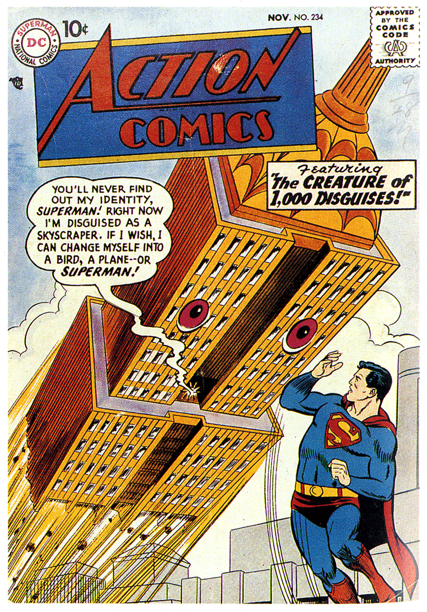 TORPOR DUST: Action Comics #234: Superman fights a skyscraper (and ...