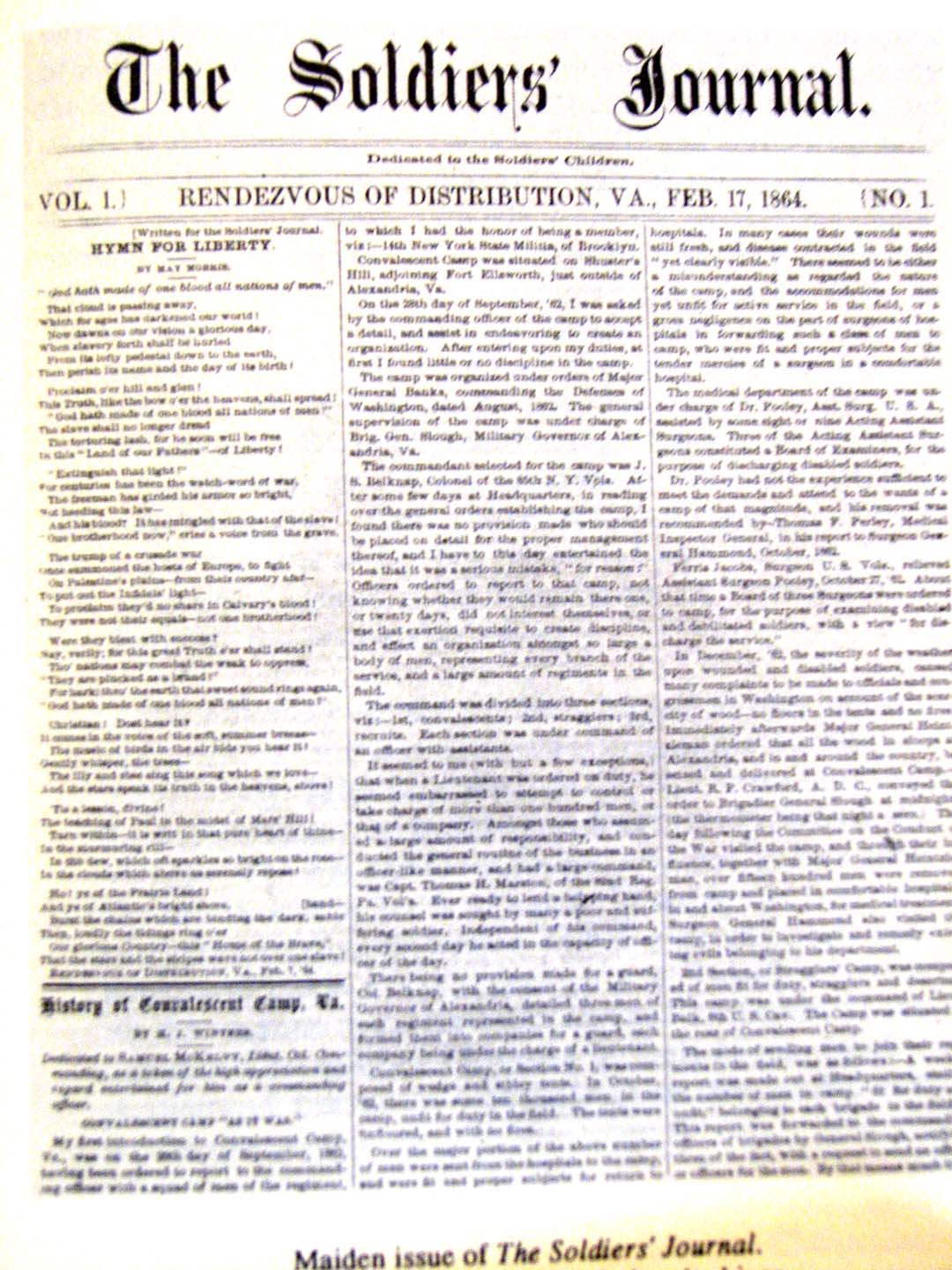 Uncounted Forces: Maine Women in the Civil War: Amy Morris Bradley