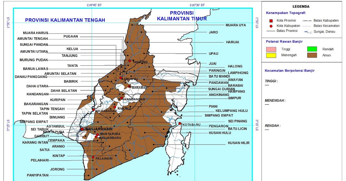 peta kalsel - thewinners