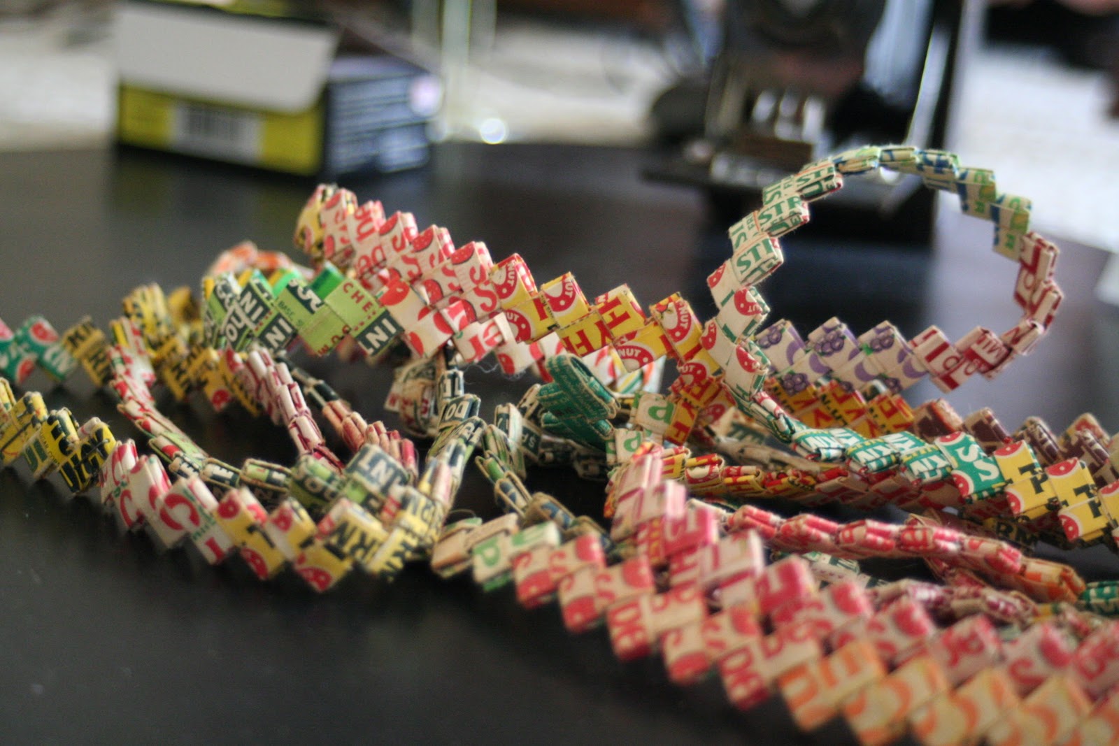 Faithful Crafter Hand woven Paper Chewing Gum Chain Faithful Crafter Hand woven Paper Chewing Gum Chain