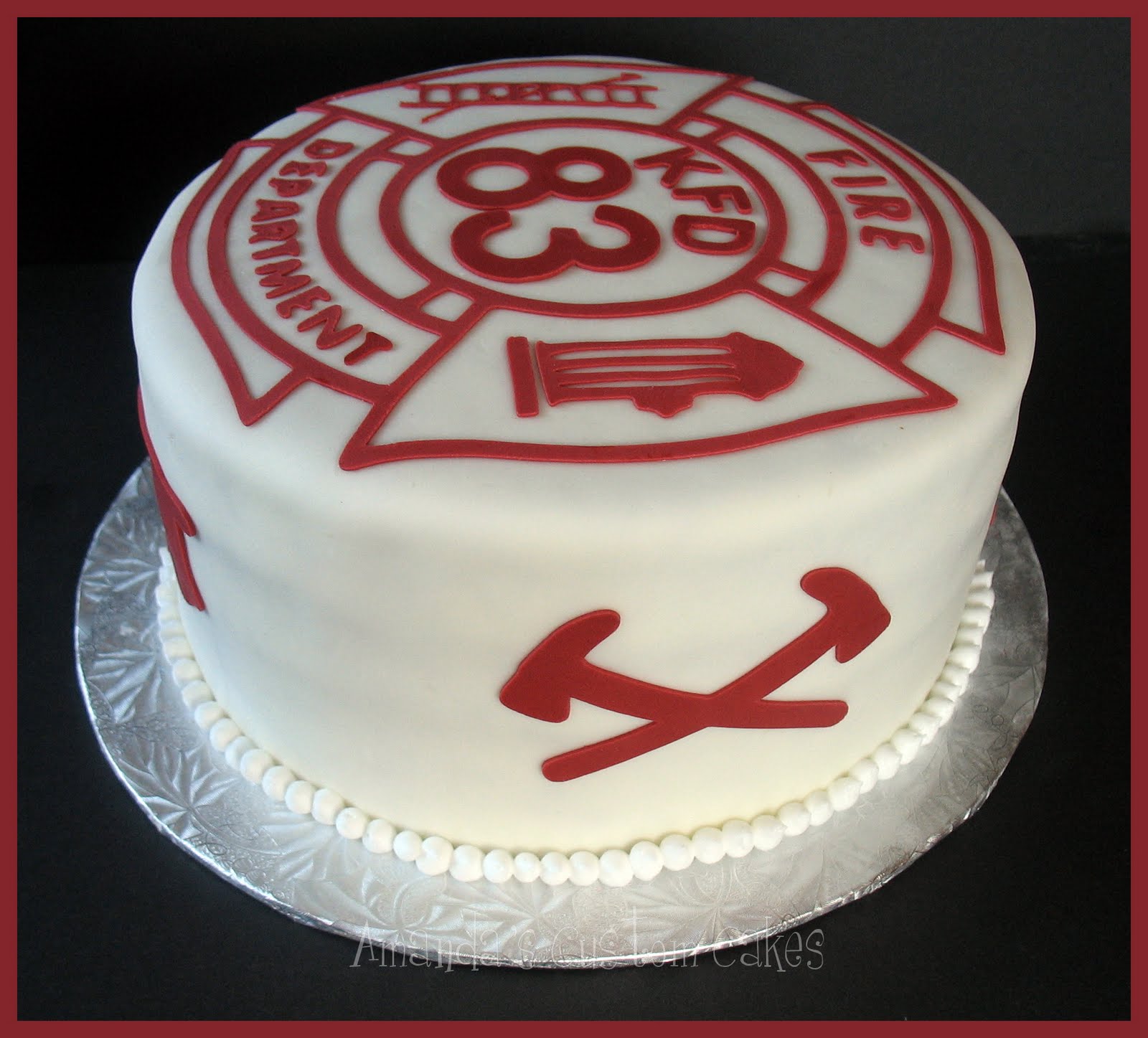Amanda's Custom Cakes: Firefighter Cake