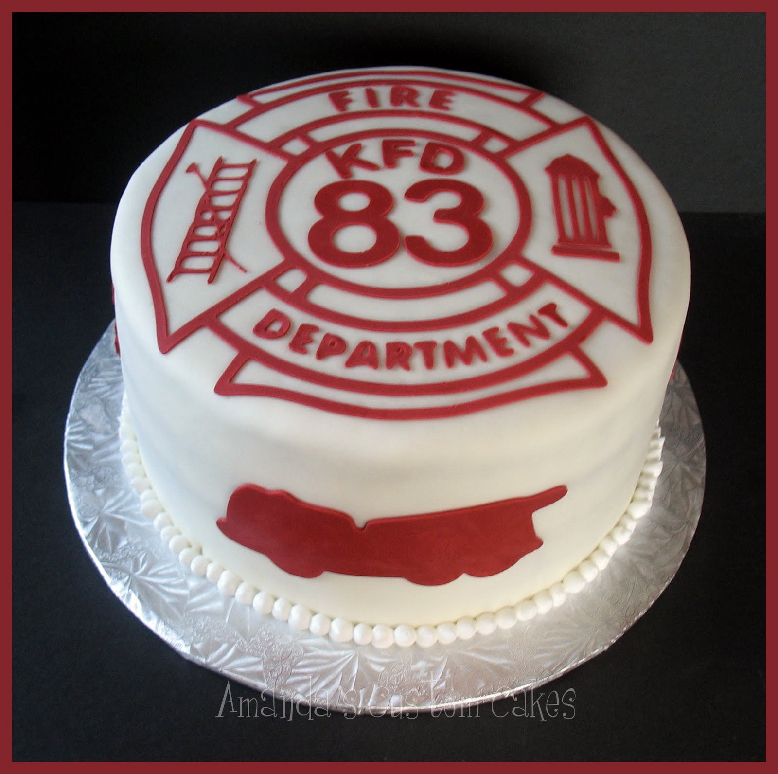 Amanda's Custom Cakes: Firefighter Cake