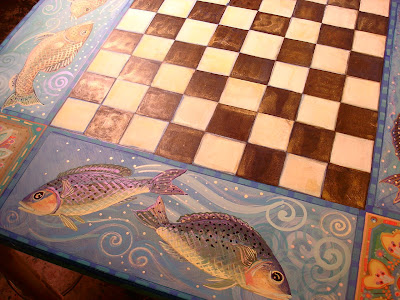 Painting It: Painted Game Table