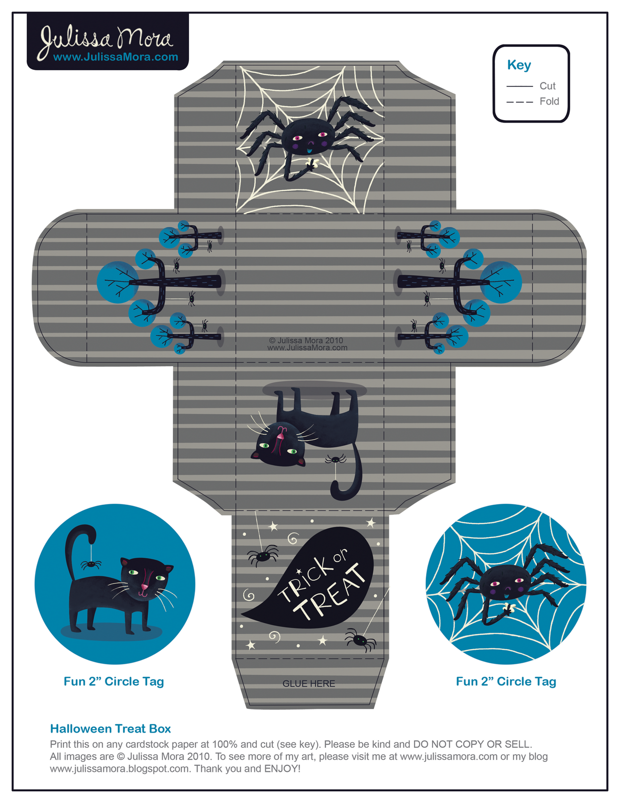 Julissa Mora: {Free} Halloween Treat Box