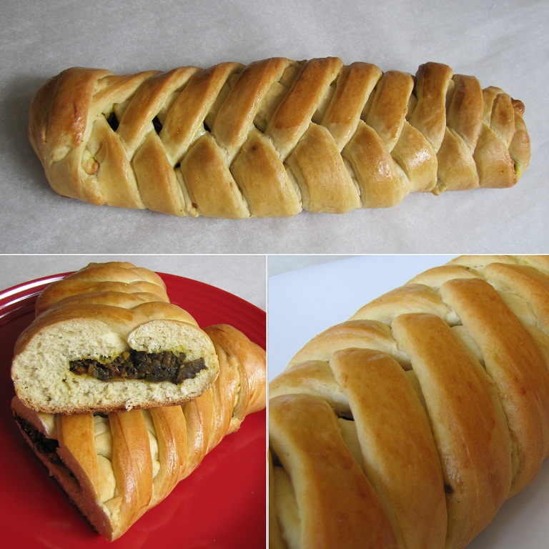 Super Yummy Recipes: Braided Bread With Spicy Mushroom Stuffing
