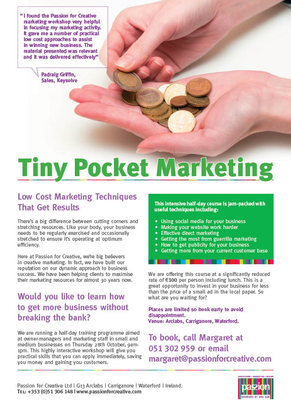 Passion For Creative Tiny Pocket Marketing Back By Popular Demand passion-for-creative-tiny-pocket-marketing-back-by-popular-demand