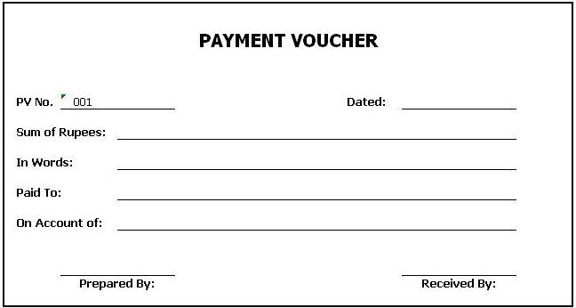 General Knowledge Library Payment Voucher Template