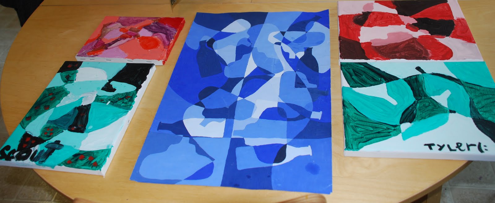 Art lessons with LeeAnn: Monochromatic Paintings