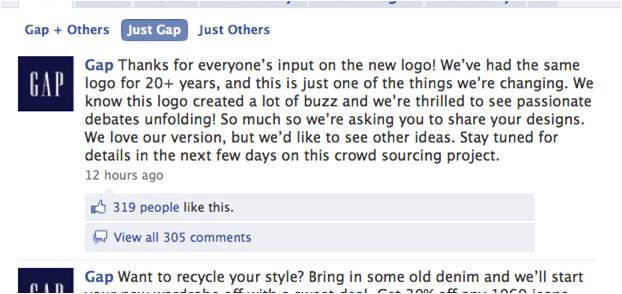 Marketísimo: GAP y la forma incorrecta de cambiar un logotipo