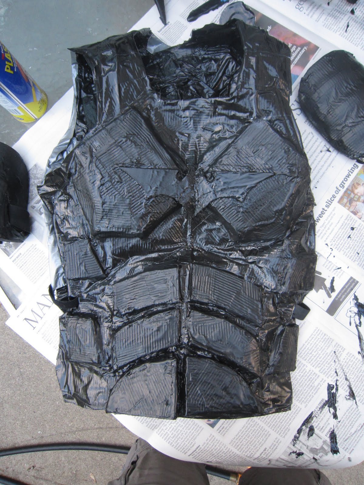 Chuck Does Art: DIY (do it yourself) Batman Costume: Chest Plate