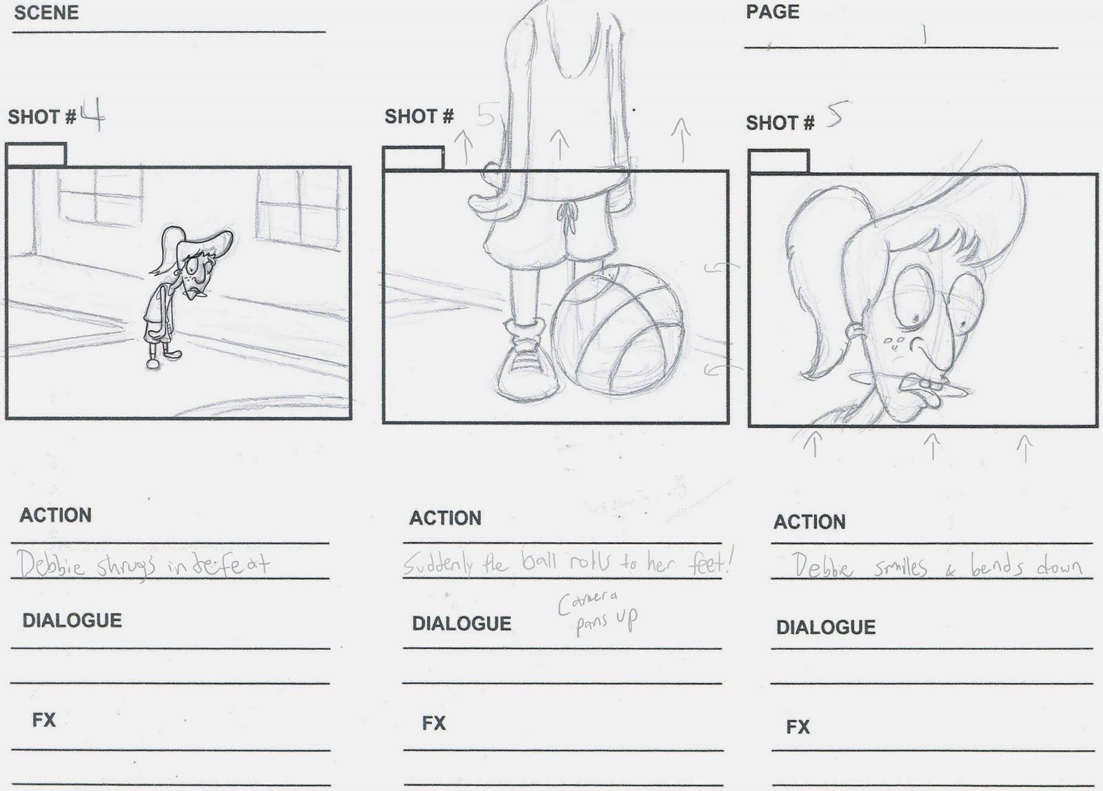 Joey McInnis' Scribblins: Basketball Story Boards