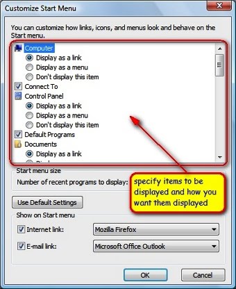 Information & Tutorial: Customizing The Start Menu on Windows Vista