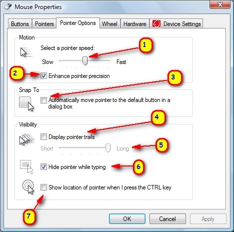Information & Tutorial: Learn Vista - Customizing The Mouse Pointer