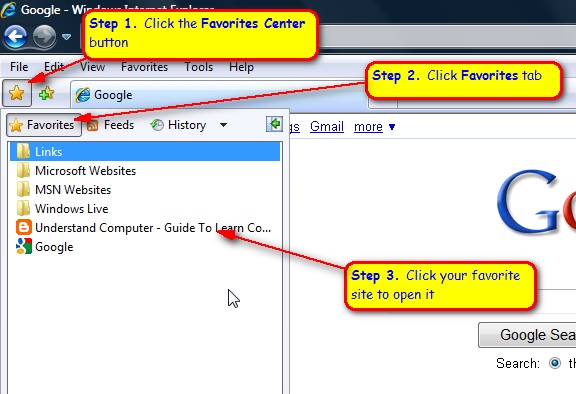 Add Favorites To Msn Toolbar