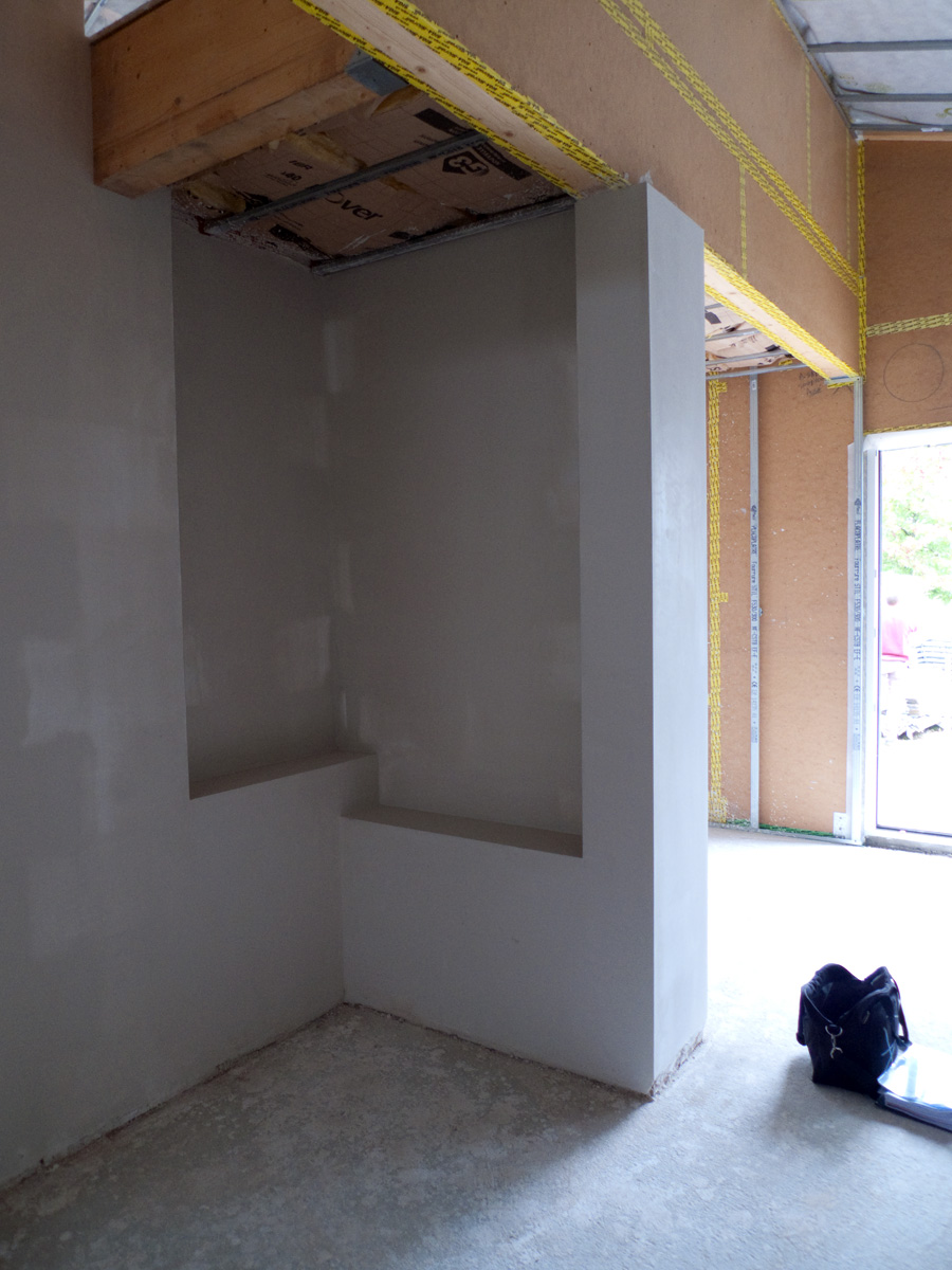 Le Pré du Clos: Un mur bien plâtré