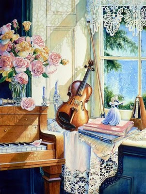 Koehler Art Blog: MUSICAL INSTRUMENT STILL LIFE ART