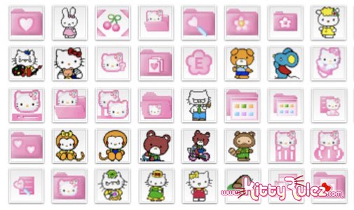 Hello Kitty Muito fofa: ICONES PARA DESKTOP 3