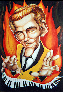 caricatura: Jerry Lee Lewis