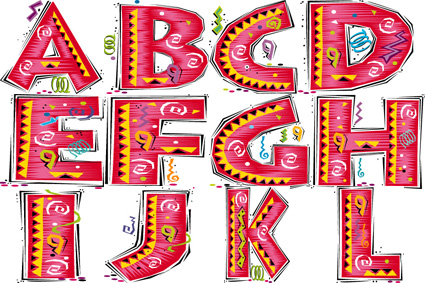 Vetor Set: LETRAS REGD SET