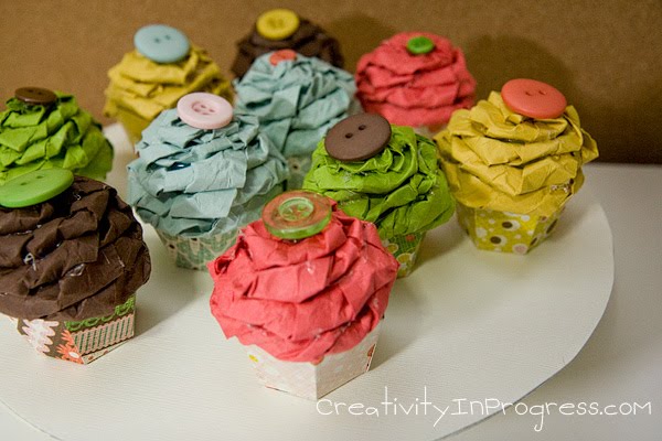 Cupcake Shaped Box Template