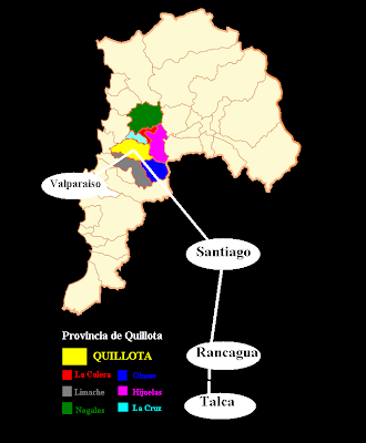 Circuito Escolar de Ajedrez Provincia de Quillota: Mapa Provincia de ...