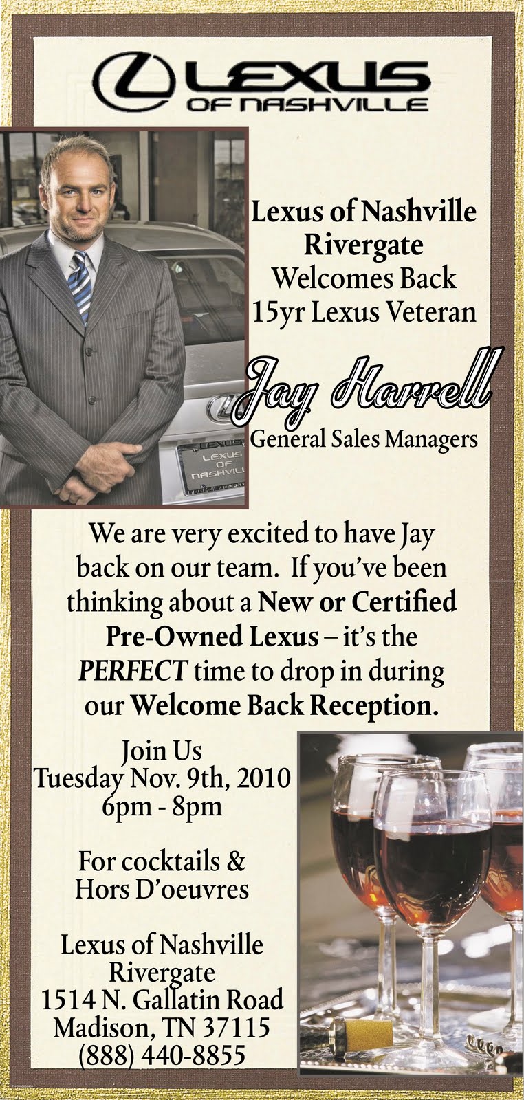 Nashville Lexus: November 2010