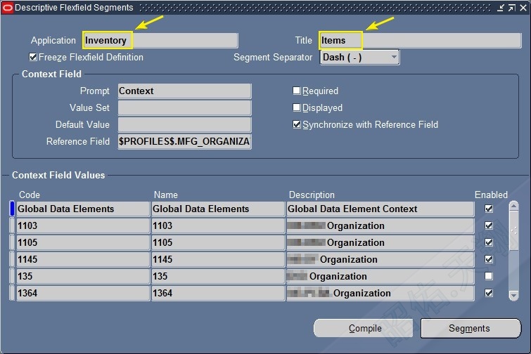昭佑.天翔: Oracle ERP Form 使用哪個 Descriptive Flexfield