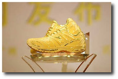 Running Shoe made from pure Gold!