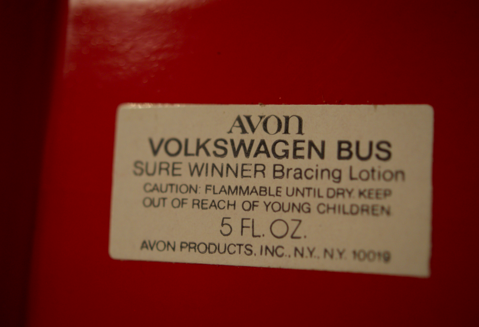 Big Blue's Online Carburetor: VW bus Avon bottle