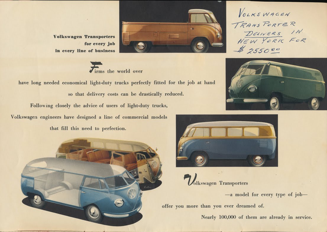 Big Blue's Online Carburetor: The Checker Motor Company VW Files - bus ...