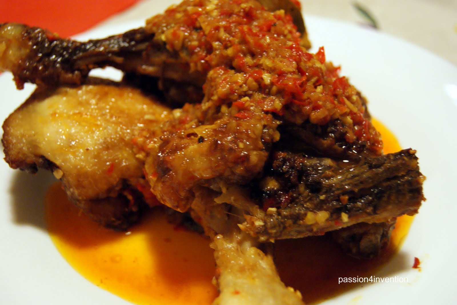 La nourriture -passion4invention: ayam balado (chilli hot chicken)