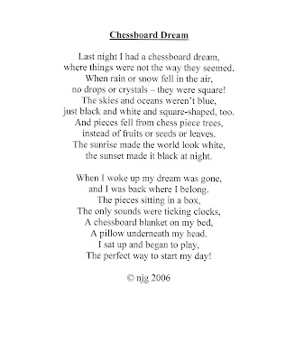 CHESS MATERIALS: Samples of chess poems and songs