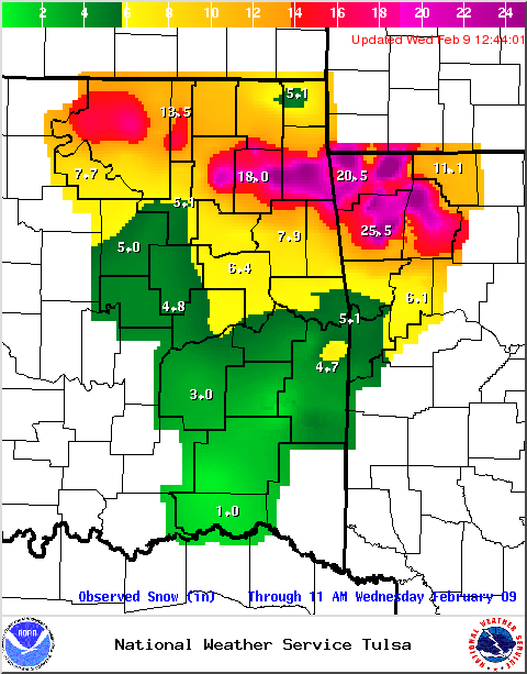 CapitalClimate: Tulsa Record Update: Snowiest Month and Season in History