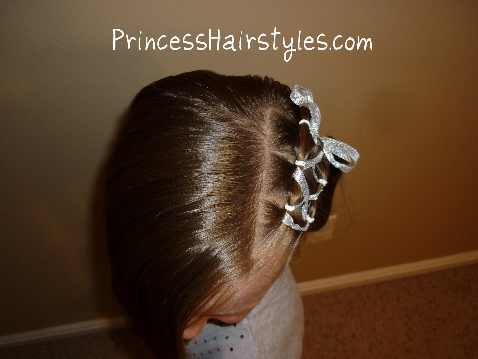 Ribbon Lacing For Short Hair | Hairstyles For Girls - Princess Hairstyles