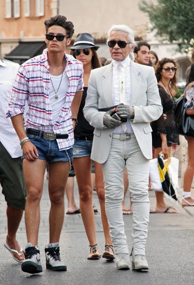 The Writer's Journey: Karl Lagerfeld and BOYFRIEND Baptiste Giabiconi